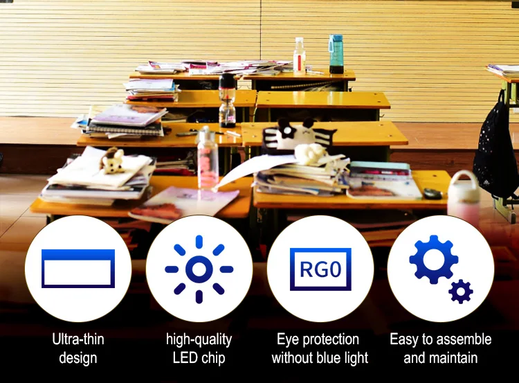 LED Classroom Lights - Eye Protection & Efficient Illumination