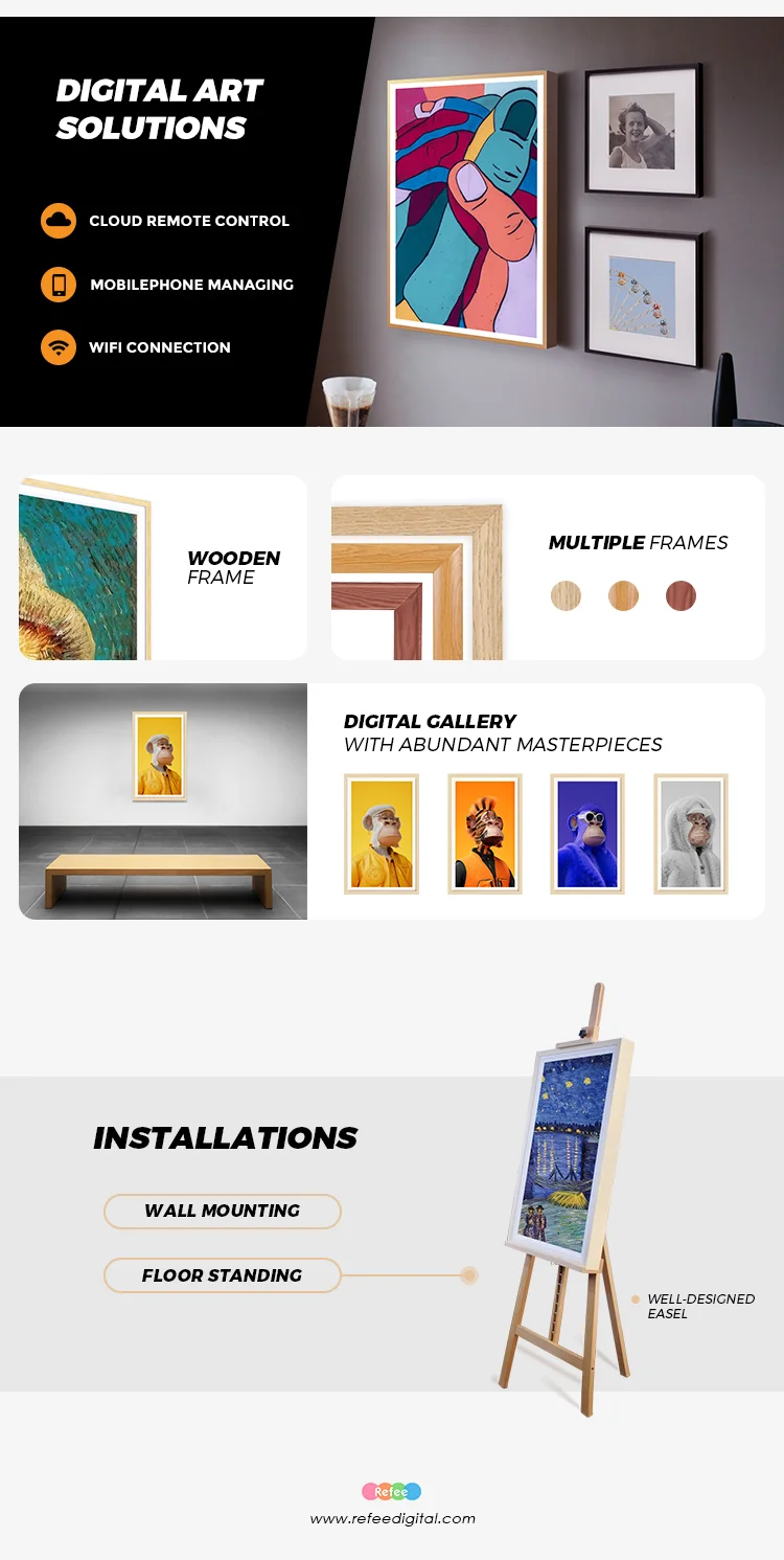 Digital Art Screen - Smart Electronic Picture Display