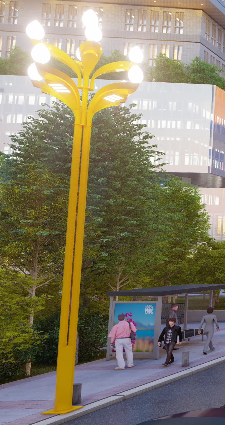 Customized Double Arm Street Light Pole Price Light Pole Solar Street ...