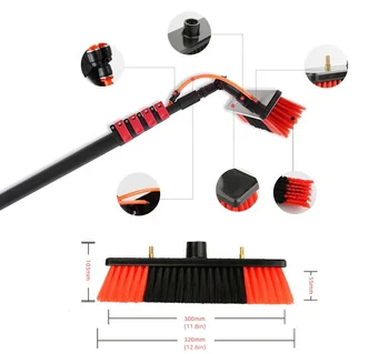 Corigy Long Reach Water Fed Pole Solar Panel Cleaning Brush Solar ...