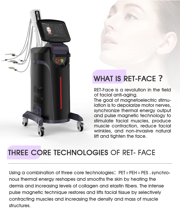 Most Advanced Pe Face Rf Ems Sculpting Peface Machine Face Lifting ...