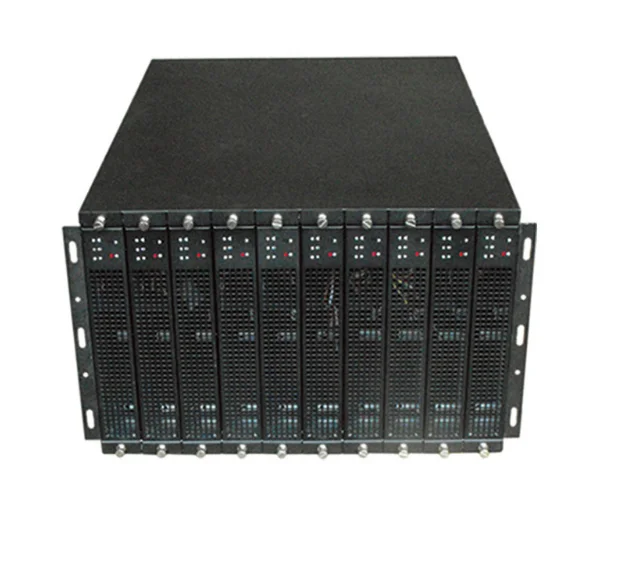Superior cooling design 10pcs 1U DH Blade server chassis ATX /Micro-ATX ...