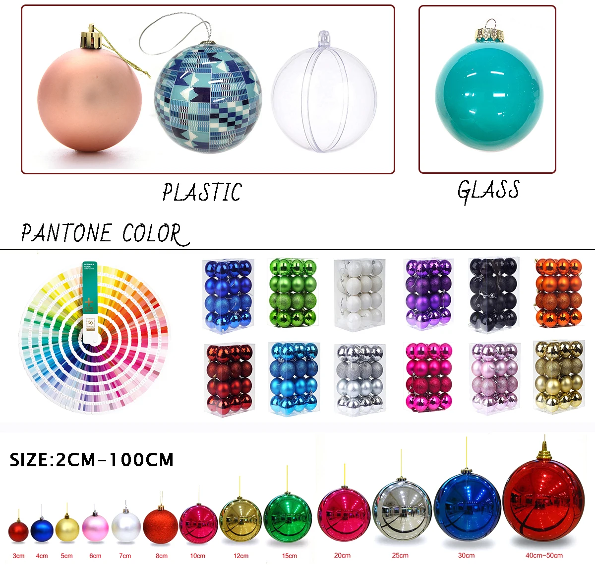 Custom 8cm LOGO Christmas Ball - Perfect for Festive Decor