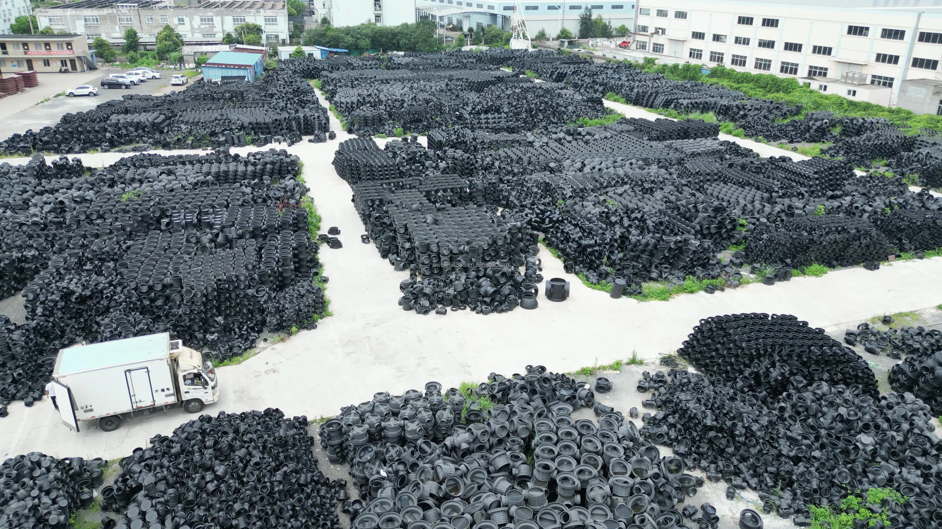 Green Inspection Chamber Plastic Manhole Mould Preservative Invisible ...