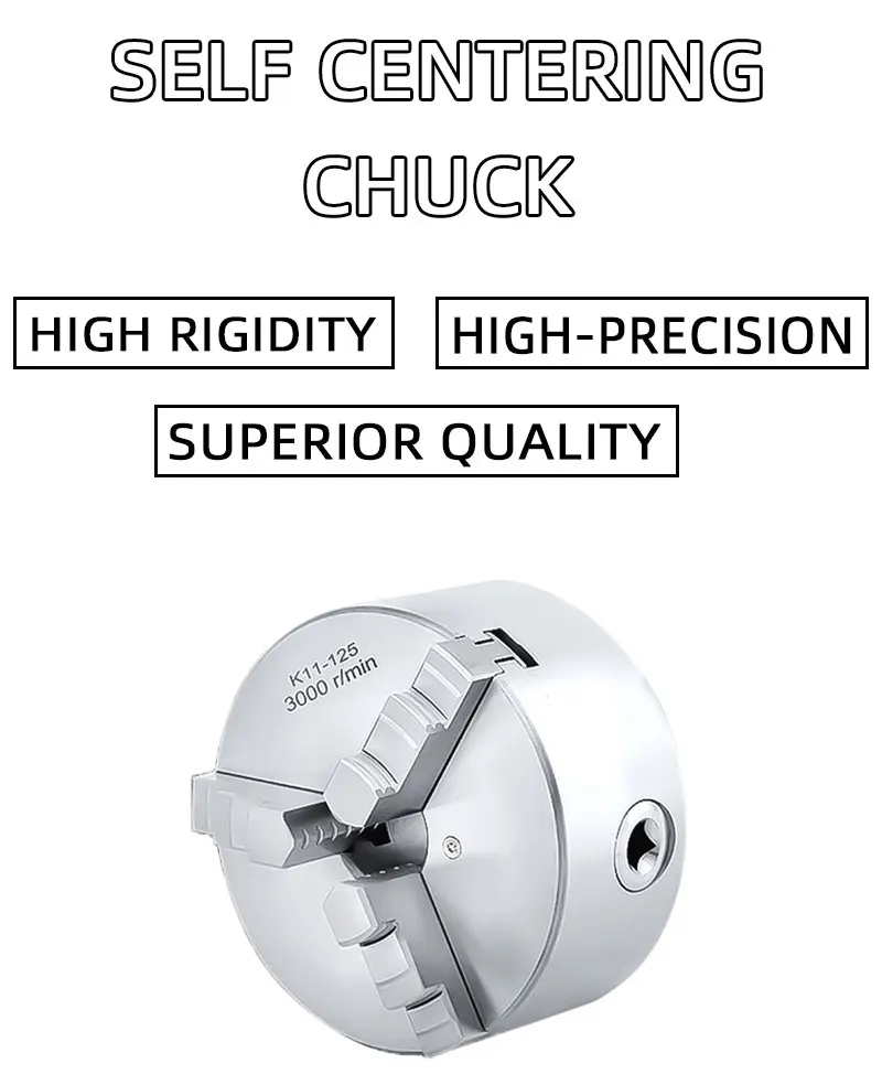 K11-200 High Precision Manual Chuck Three-jaw Self-centering Chuck K11 ...