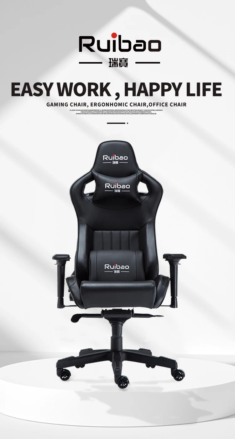Manufacturers New Design Recliner Black PU Leather Gamer Chair High ...