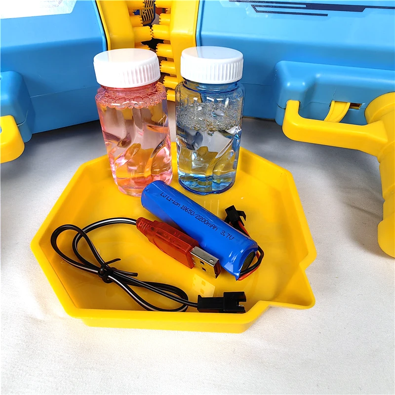 Wholesale Outdoor Kids Light Up Soap Bubble Toys 88 69 Holes Electric ...