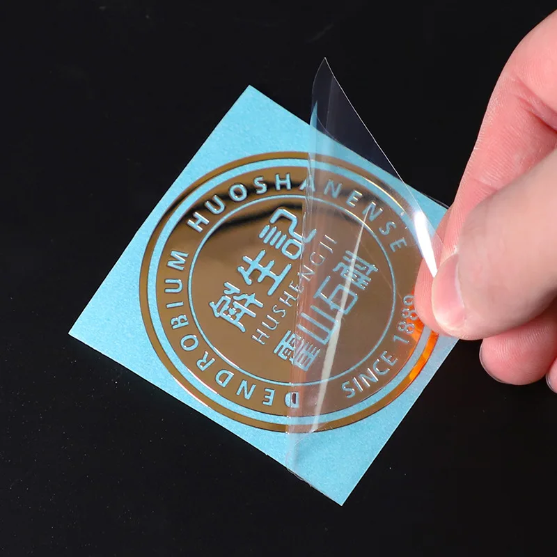 Custom Waterproof Metal Transfer Sticker Logo Custom Sliver/rose Gold ...
