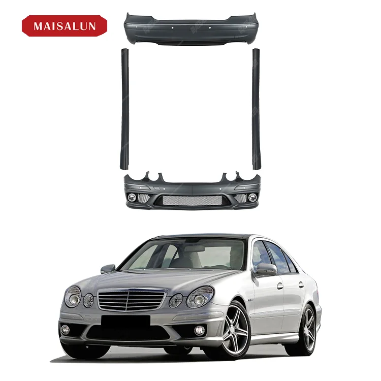 W211 FACELIFT E63 Style BODY KIT for MERCEDES BENZ E-Class W211 Upgrade to E63 Front Bumper Rear ...