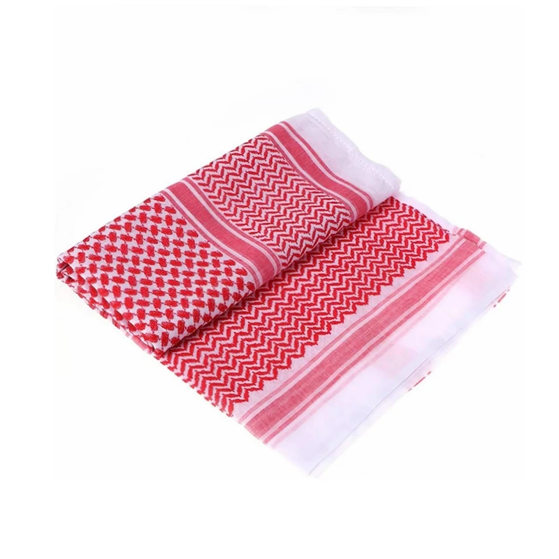 Mens Kufiya Palestine Scarf Keffiyeh Yashmagh Machine Custom Shemagh