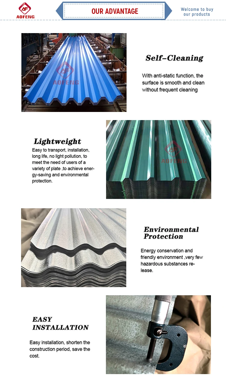 Baowu Steel Z275 Aluzinc Roofing Sheet Corrugated Color Coated ...