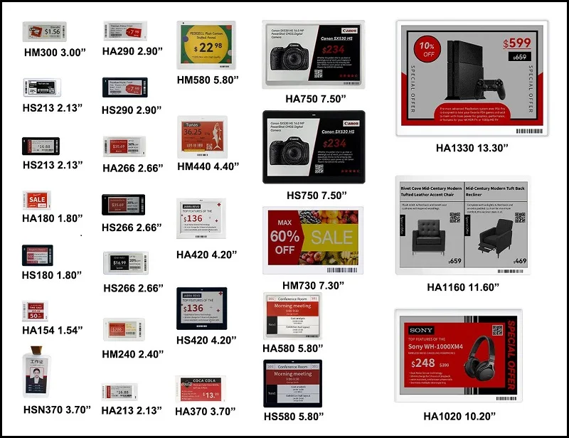 2.13 Inch Ble Esl Supermarket Digital Shelf Label Price Tags E Paper ...