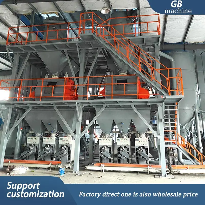 Putty Powder Cement Dry Powder Mixing Station Large Dry Mortar ...