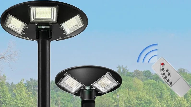 Omsen Lamp Post 500w 600w Ufo Round All In One Integrated Led Solar Ufo Street Lighting Light ...