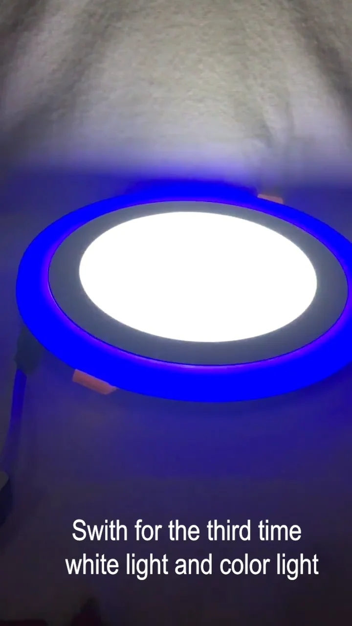 Smd 2835 Aluminum Led Panel Hot Sale Square Round 2 Double Color ...