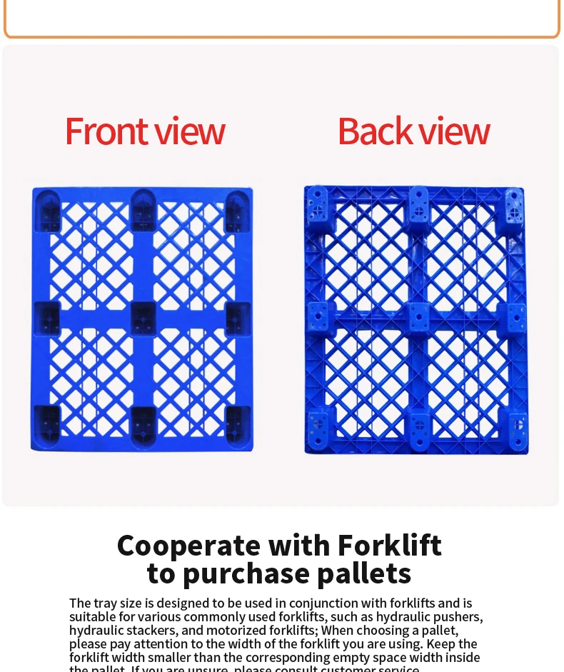 Warehouses Plastic Pallet Corner Mesh Pallets1000 X1000 X140 Mm Heavy ...