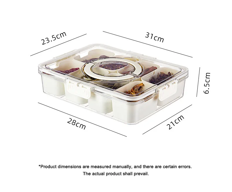 Kitchen Portable Plastic Spice Storage Container Snack Storage Box ...