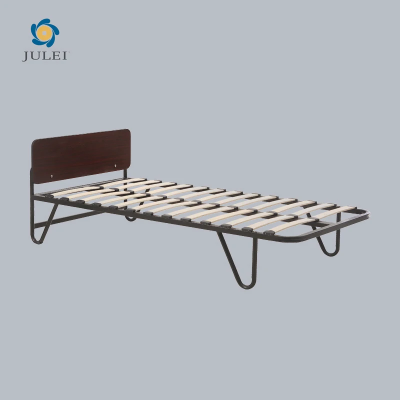 Single Size Movable Slatted Platform Bed Frame Metal Bed Frame With ...