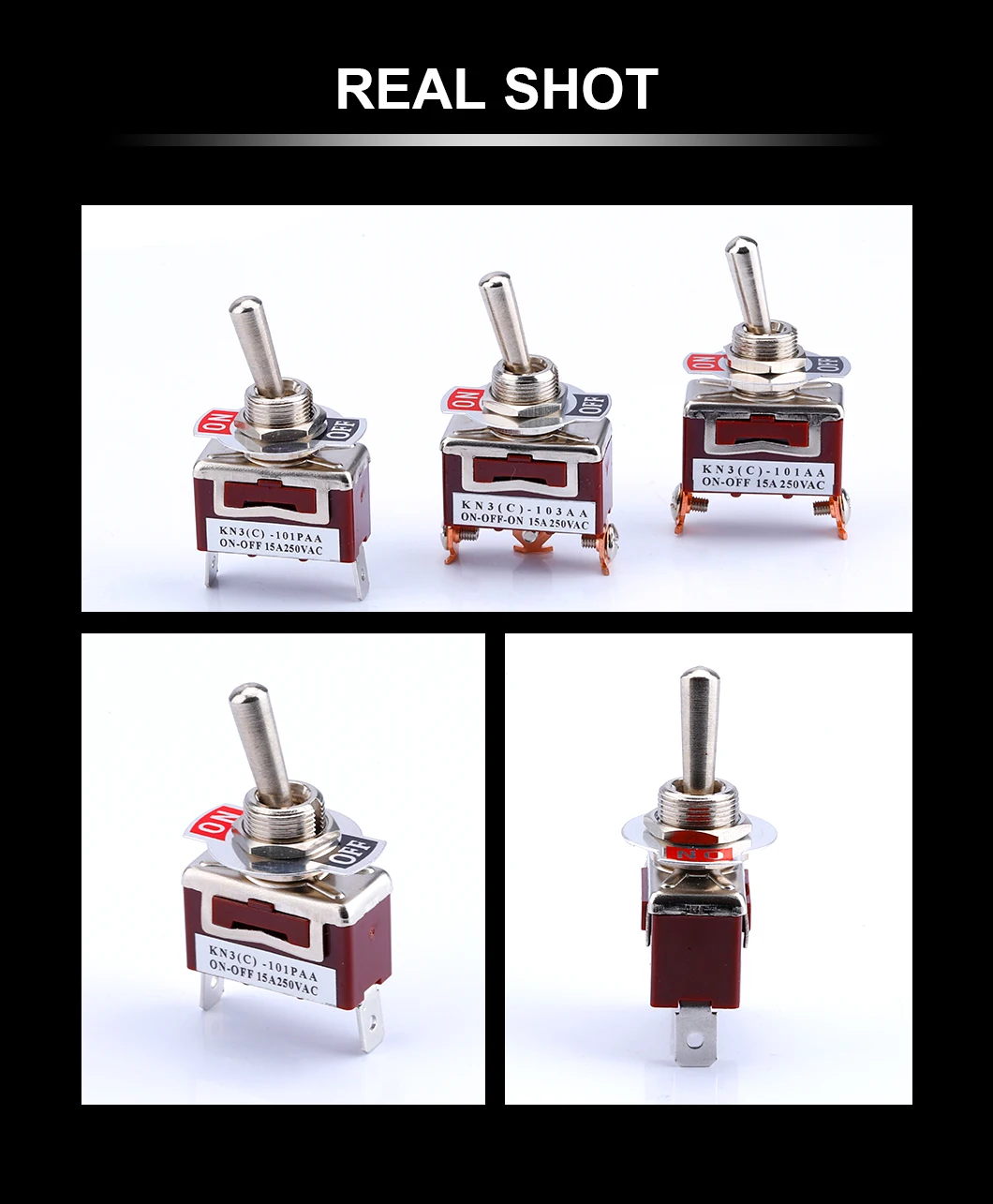 6mm Miniature 2a 250v Double Pole Dpdt 6 Pin Spring Return On-(on) Auto ...