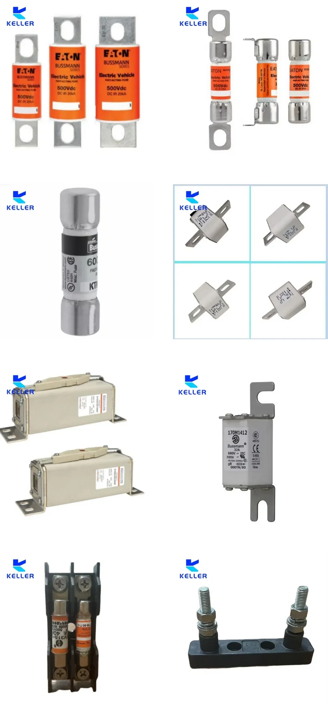 Copper Fuse PV-100anh1 Vehicle 1000V 100A IR 50ka Fuses Fast Acting ...