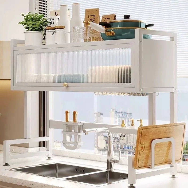 Kitchen Tableware Storage - Double Layer Draining Rack