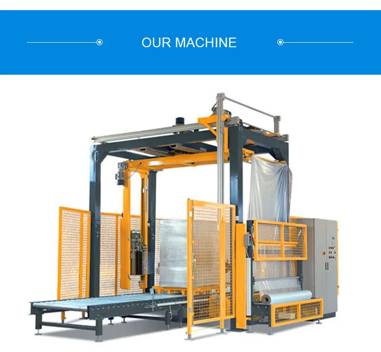 Rotating Rotary Arm Stretch Film Pallet Wrapper Wrapping Machine With ...