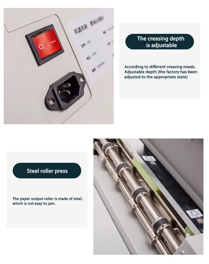 High Speed Automatic A3 Paper Creasing Machine Paper Perforating ...