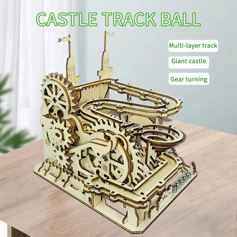 Original Design Castle Marble Run Diy Assembly Educational Toys 3d ...