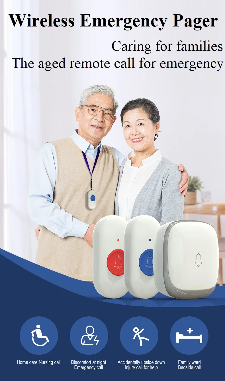 New Design Wireless Rf 433mhz Panic Button For The Elderly Alarm ...