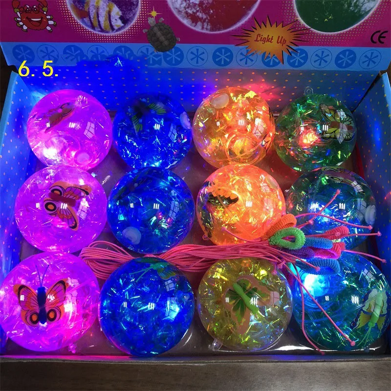 2023 Hot Selling Elastic Crystal Ball Glow Bouncy Ball Flash Handcuffs ...