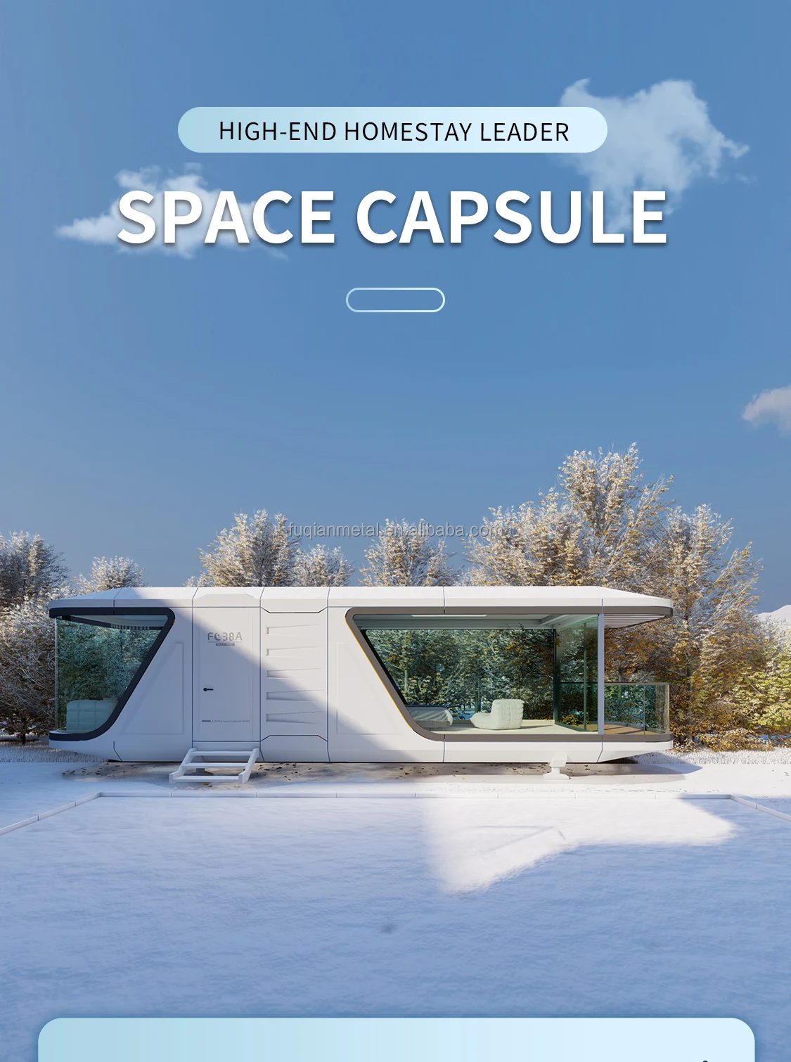 Fullking High-End Chinese Design Tiny House Capsule Hotel