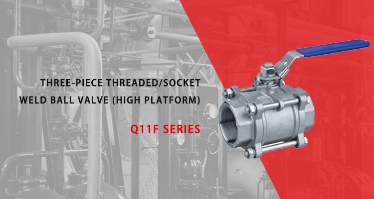 3 Piece Dn10 Dn25 CF8 Thread Ball Valve - Manual & General Use