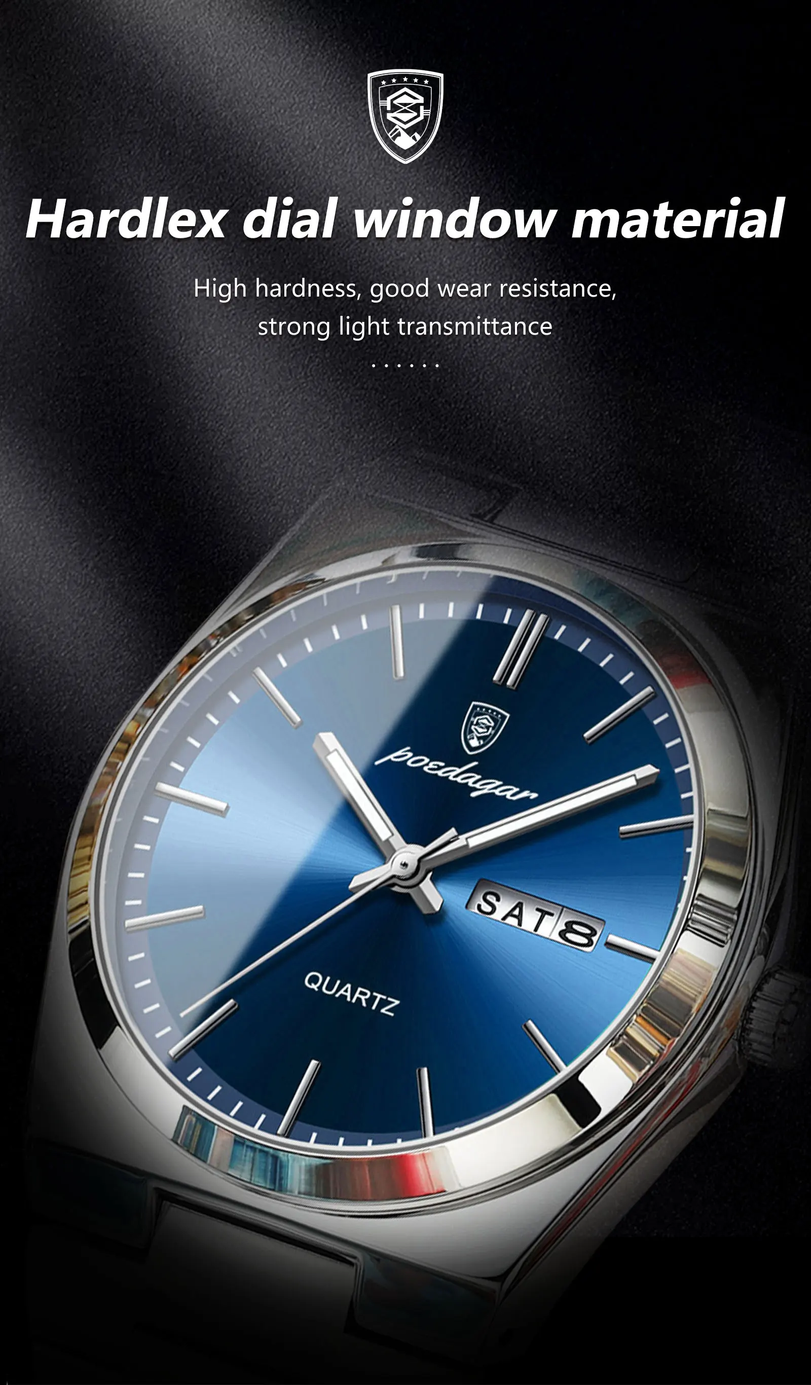 Luminous Men Quartz Watch - POEDAGAR Luxury Timepiece