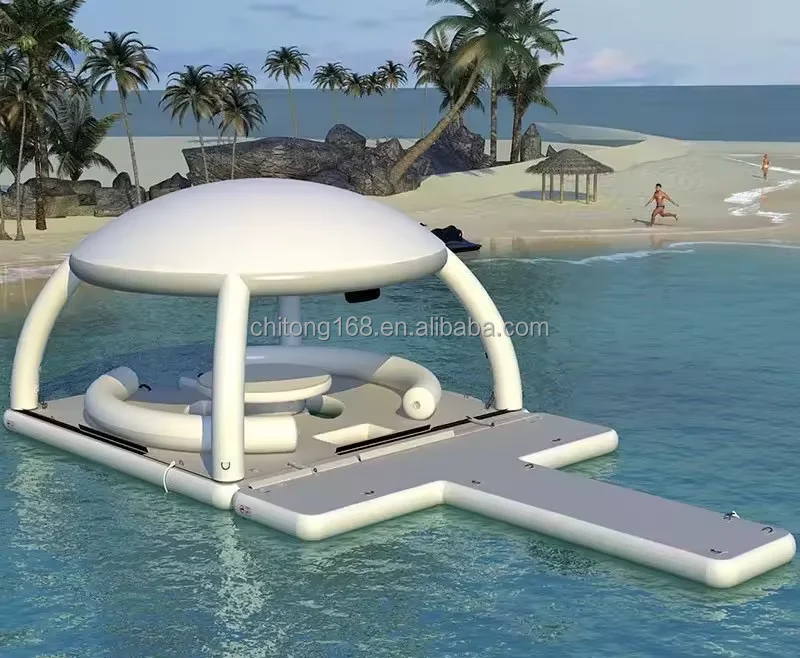 Water Floating Dock Pool Floating Island Tent For Adults - Buy Water ...
