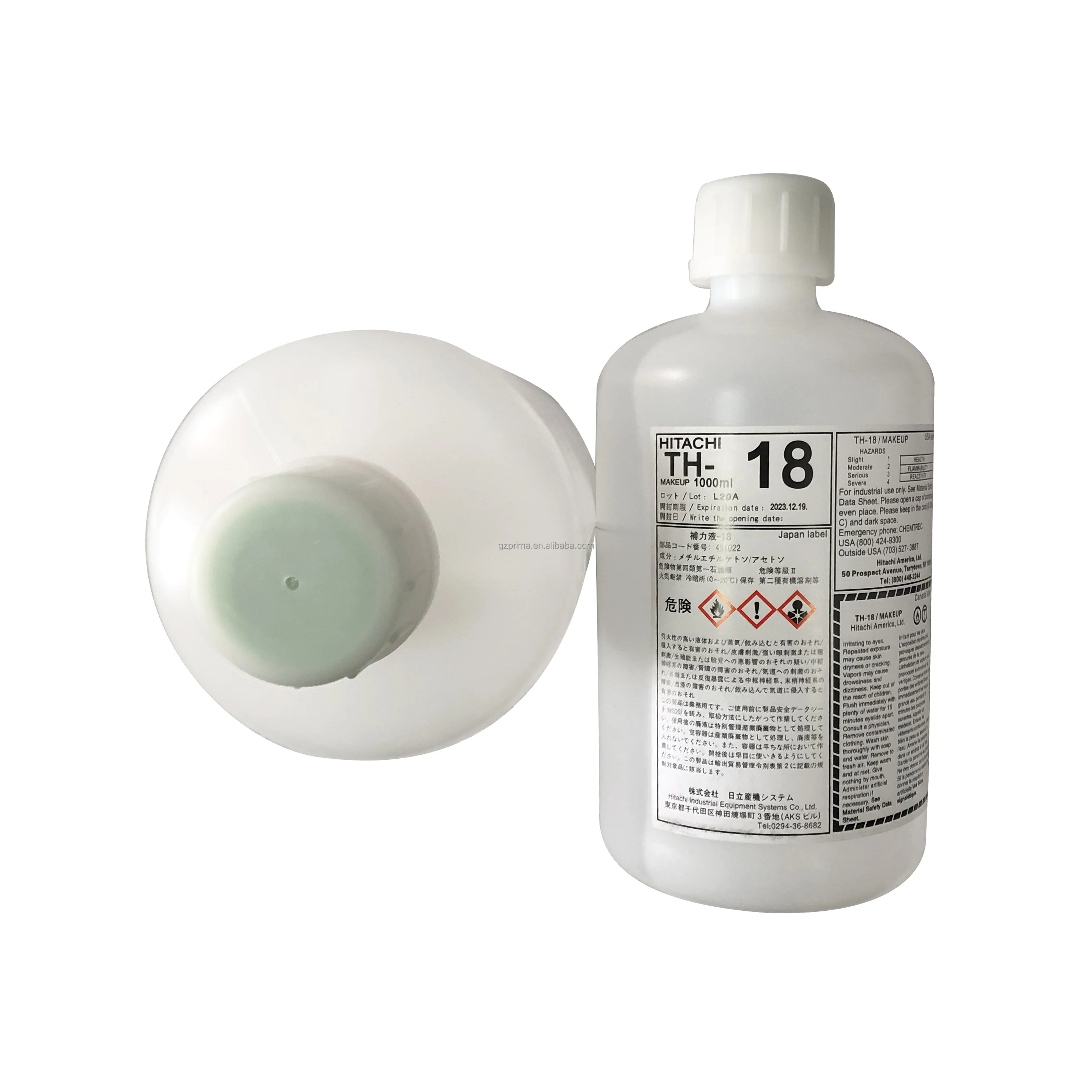 Original Makeup Solvent LL 1000ml TH18 for Hitachi CIJ Inkjet Printer