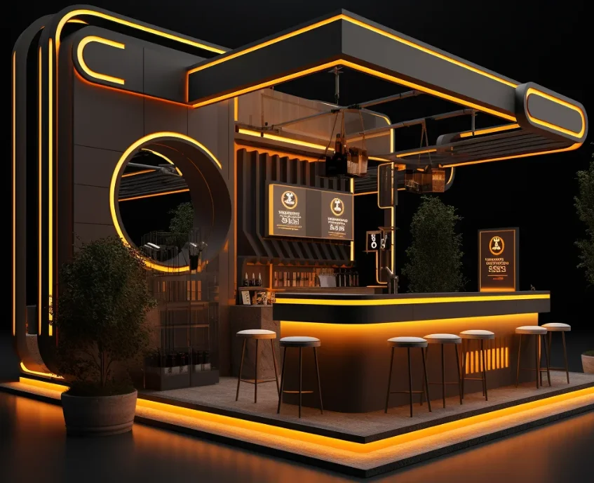 Customized Solid Wood Mall Food Kiosk Cafe Kiosk Bar Furniture Outdoor ...