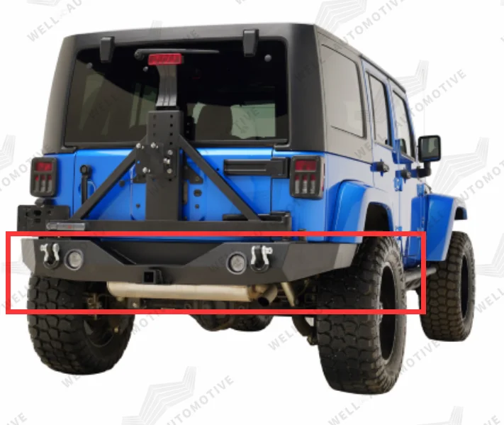 Factory Wholesale 4x4 Off-road Car Accessories Rear Bumper with Light ...