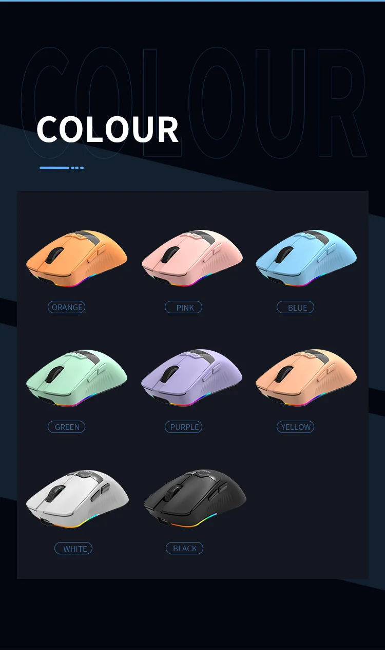 8K Gaming Mouse with OLED Screen - 26000DPI & Rechargeable