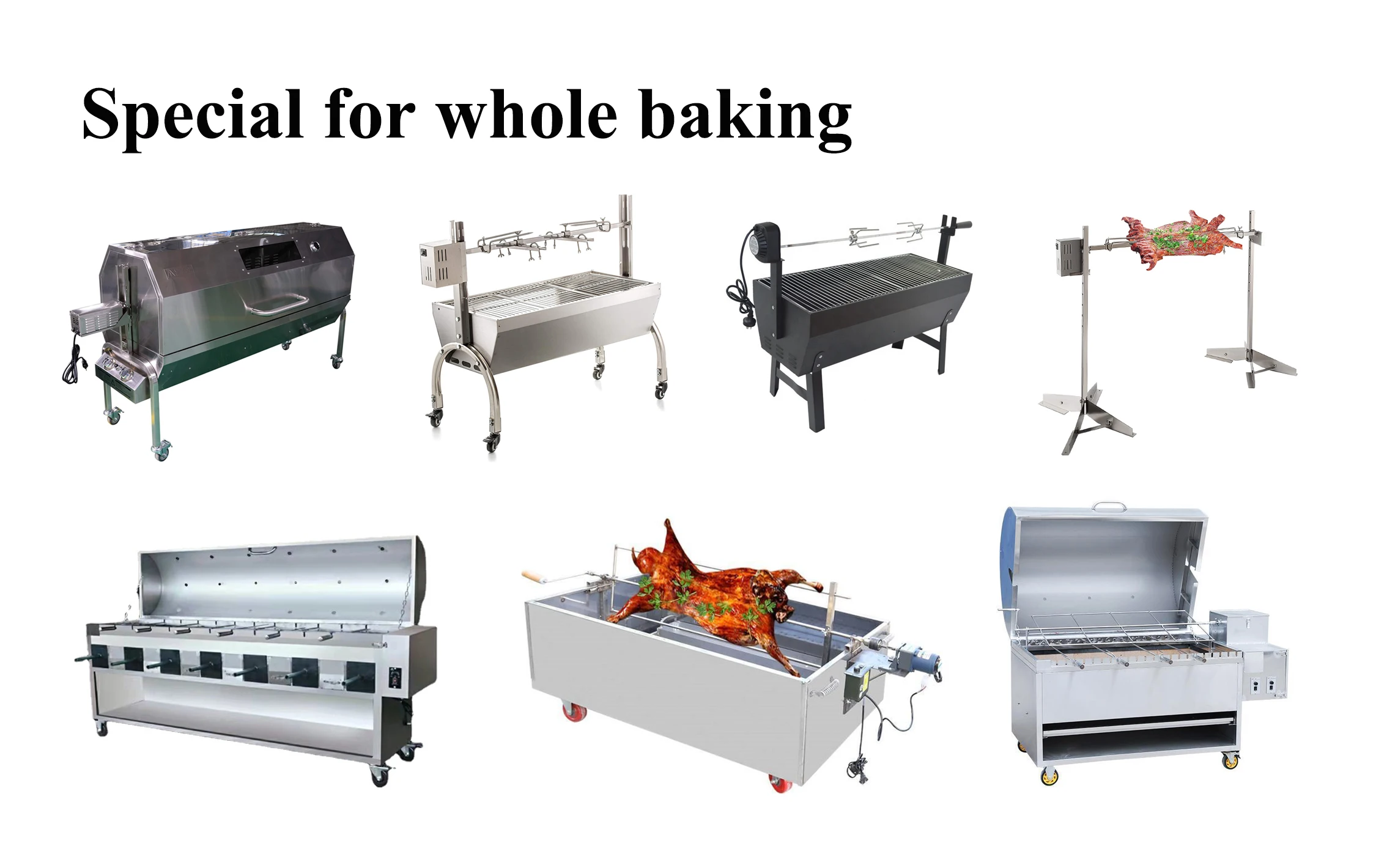 Electric Bbq Whole Pig,Lamb,Goat Charcoal Rotisserie Grill Kit Campfire ...