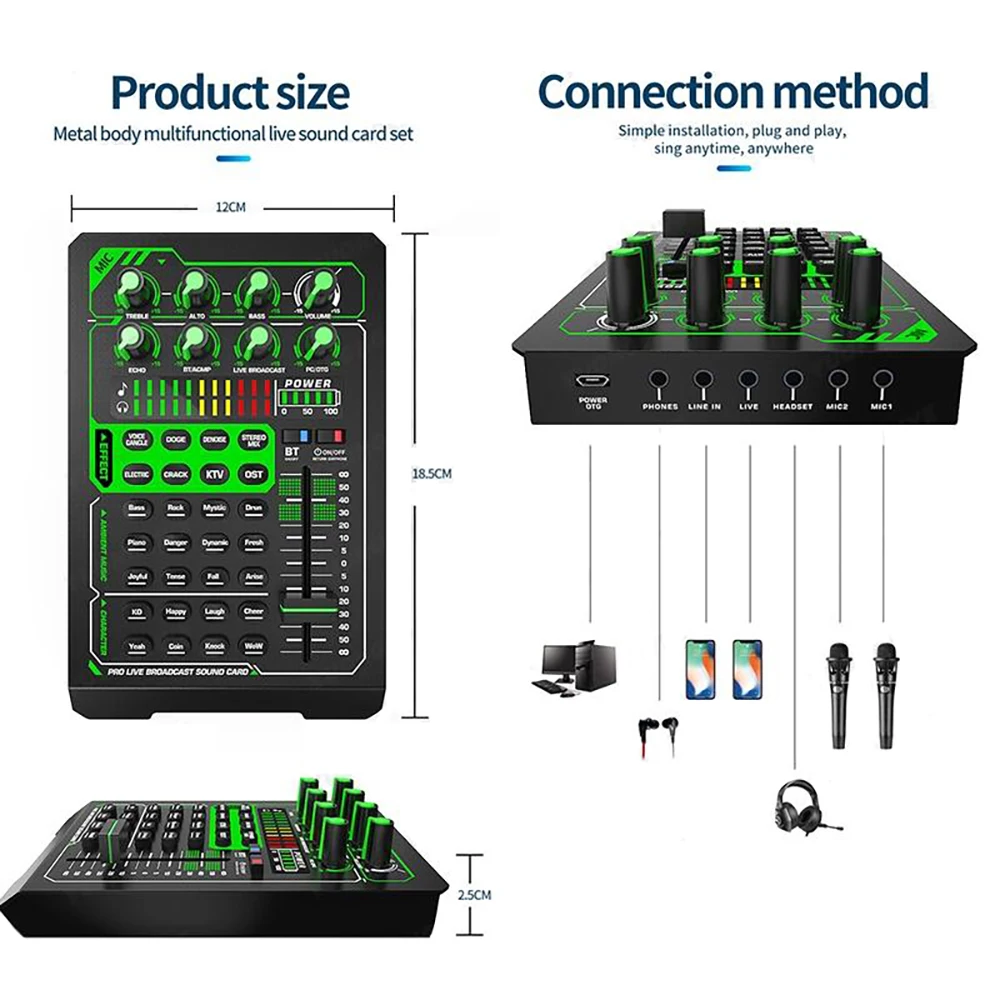 V8 EVO English Version Sound Card - Upgrade Live Streaming