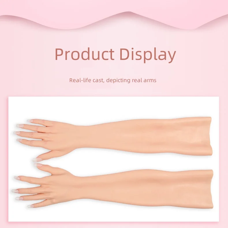 Realistic Silicone Prosthetic Hands for Manicure Training