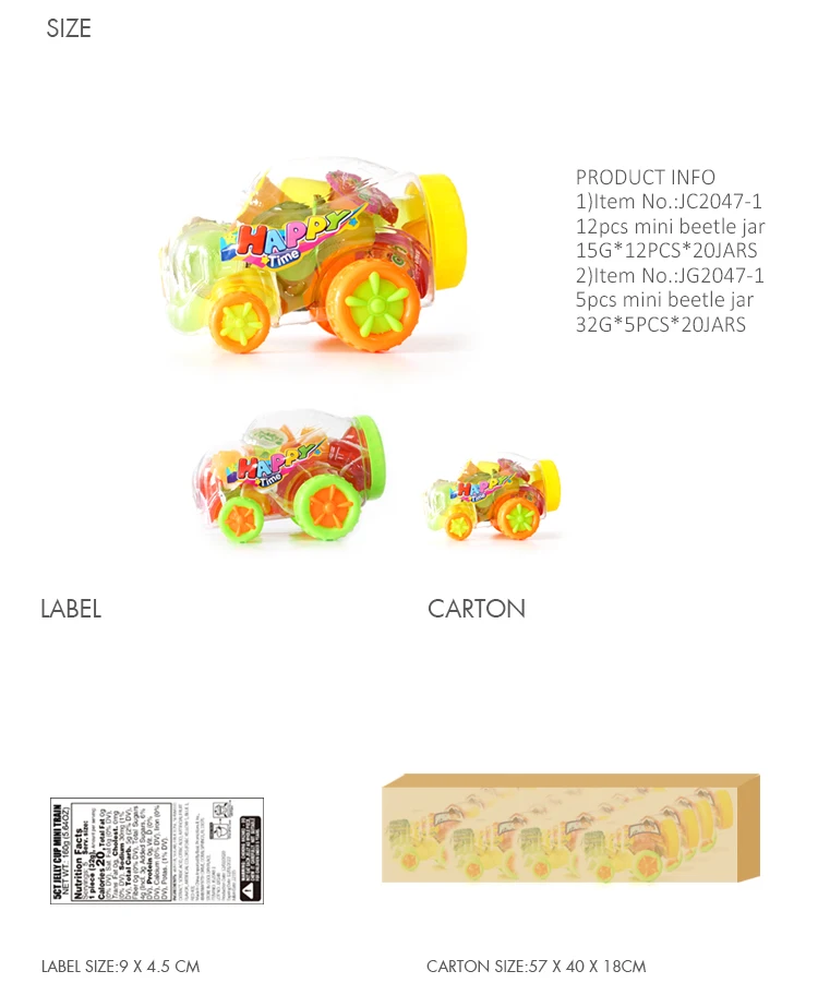 Jelly Pudding Candy - Cute Toy Car Fruit Jelly in Mini Car