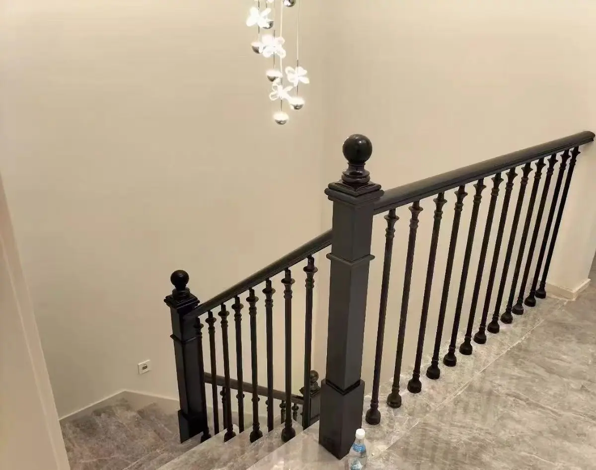 Modern Removable Exterior Steel Stair Handrail Welded For House Use ...