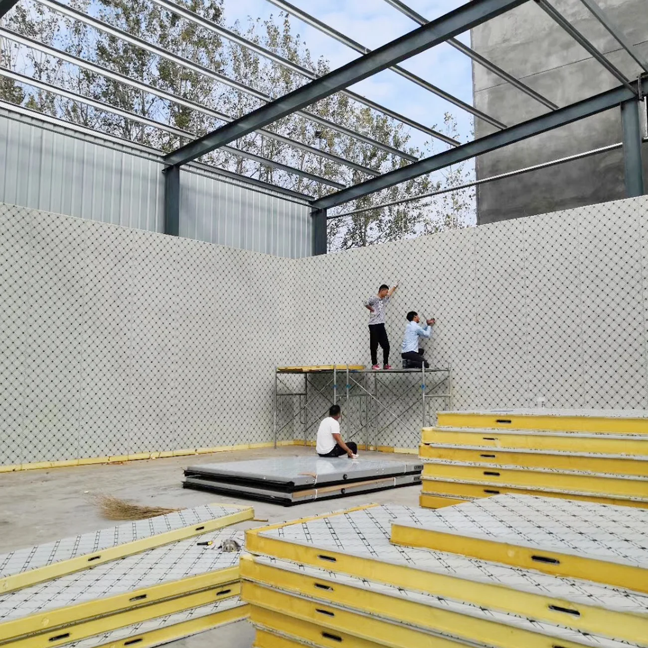 5c Prefab freezer cold room refrigerator with panel polyurethane ...