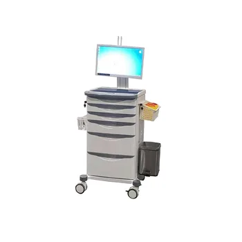 Mk-p19 Standing Mobile Workstation Nursing Laptop Carts Trolley For ...