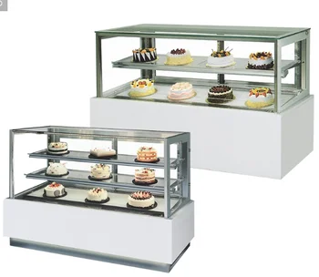 Spm Curved Chiller Pastry Showcase Refrigerator 3 Tier Stand Bakery ...