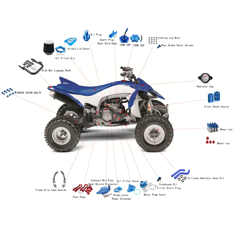 Nicecnc ATV Parts & Accessories for Yamaha YFZ450