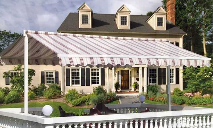 Custom Outdoor Retractable Dual-Sided Canopy Awning for Garden & Patio ...