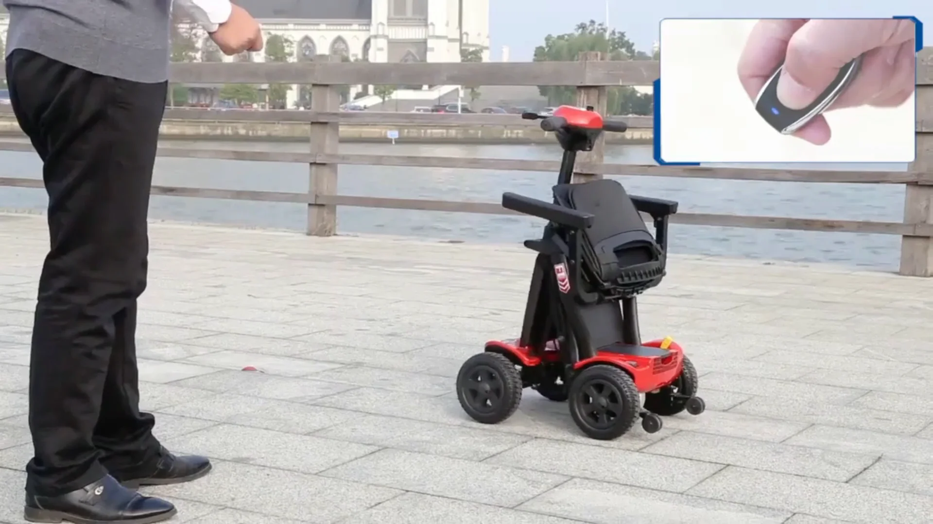 4 Wheeled Small Intelligence Remote Control Four Wheel Atto Folding ...