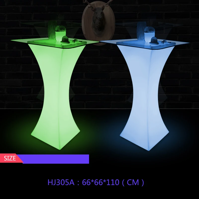 New Design High Party Illuminated Led Cocktail Lighted Table - Buy High ...